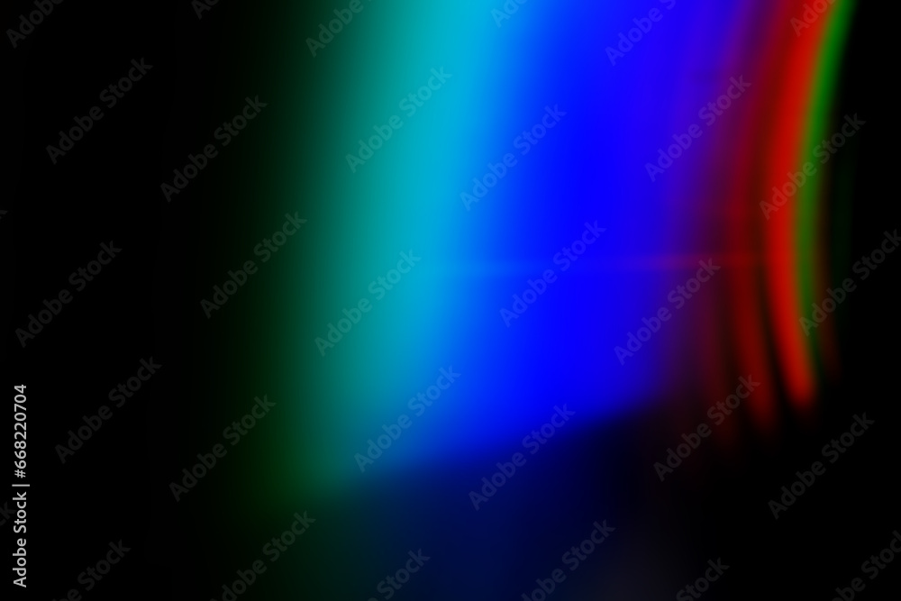 Illustration Stock Rainbow refraction Photoshop overlay, leak flare ...