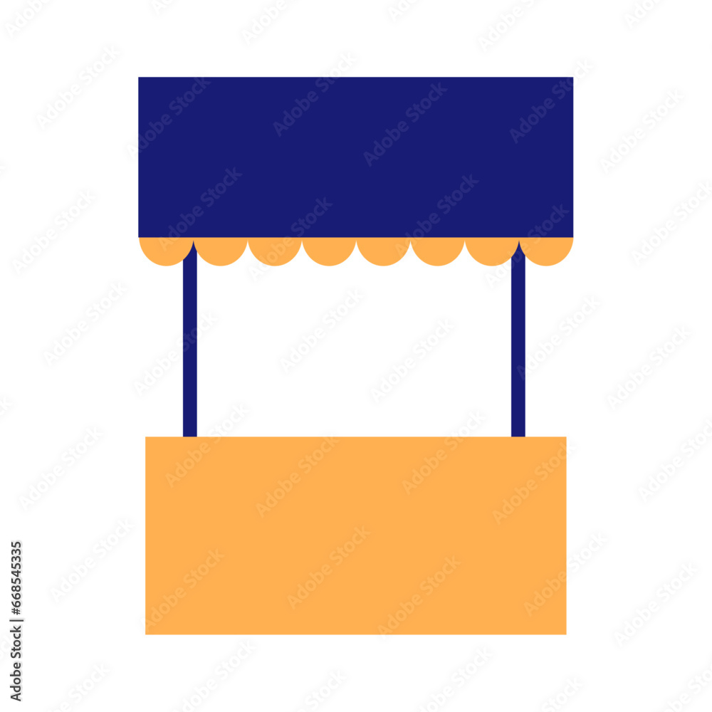 Vector street stall street food kiosk and cart with wheels mobile ...