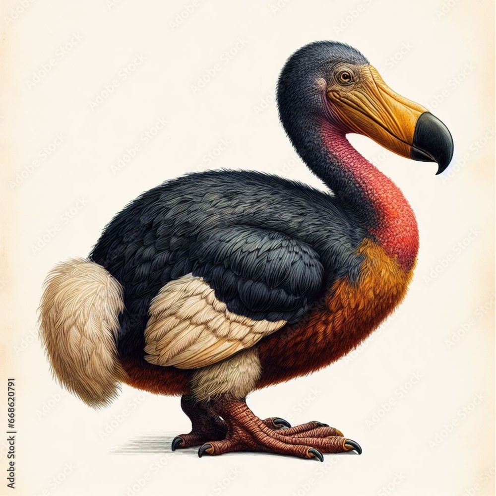 Dodo Raphus cucullatus Stock Illustration | Adobe Stock