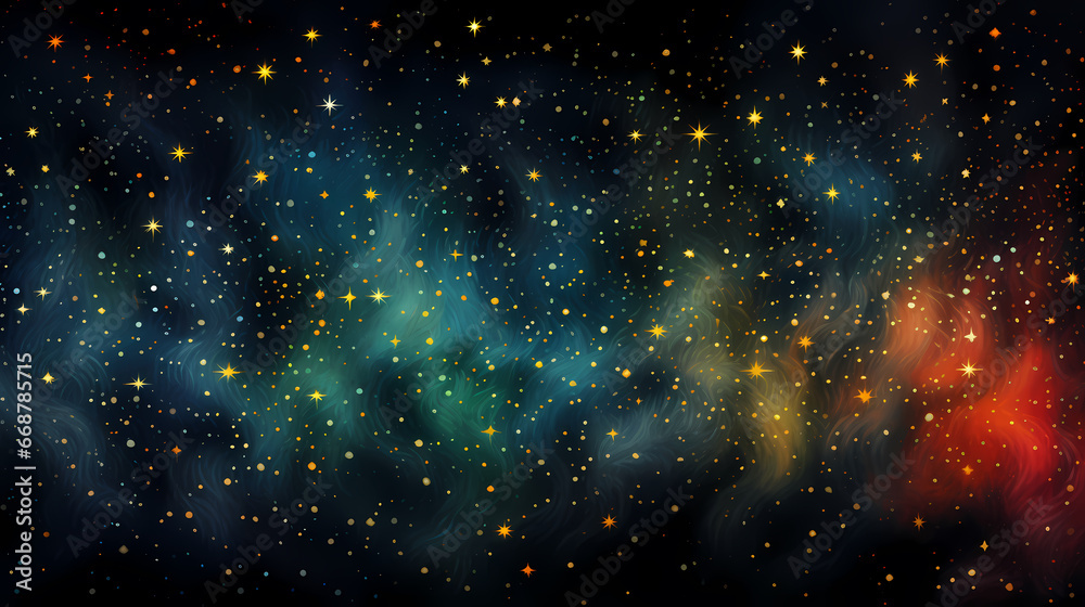 Night sky starry sky PPT background poster wallpaper web page Stock ...
