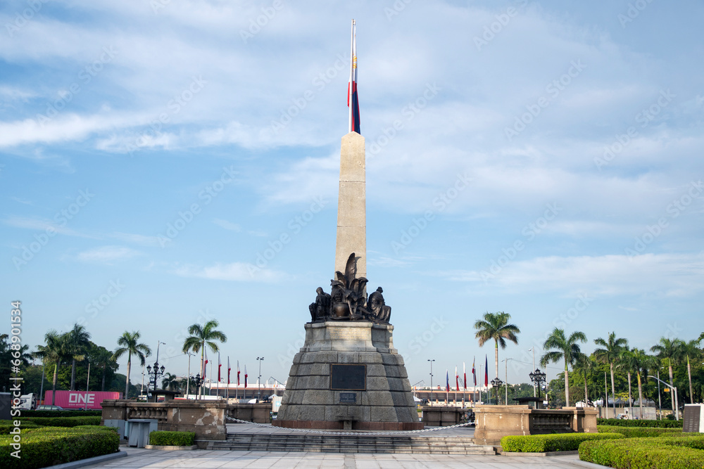 Monument in memory of Jose Rizal (National hero) at Rizal park in ...