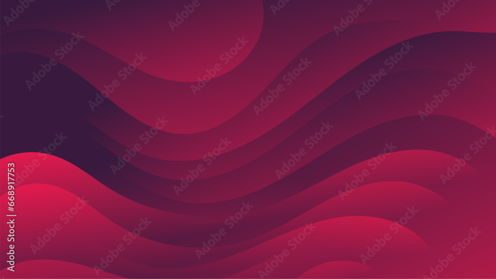 Стоковое векторное изображение «Abstract Red Background with Wavy ...