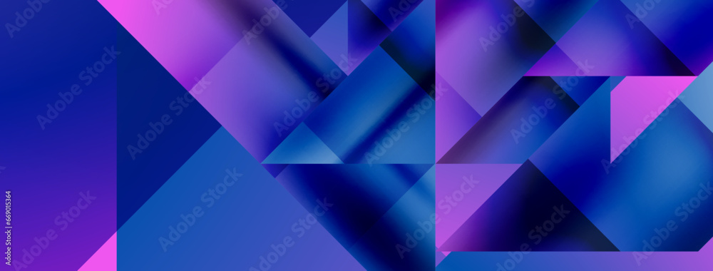 Vector de Stock Captivating vector abstraction. Triangles interlock in ...