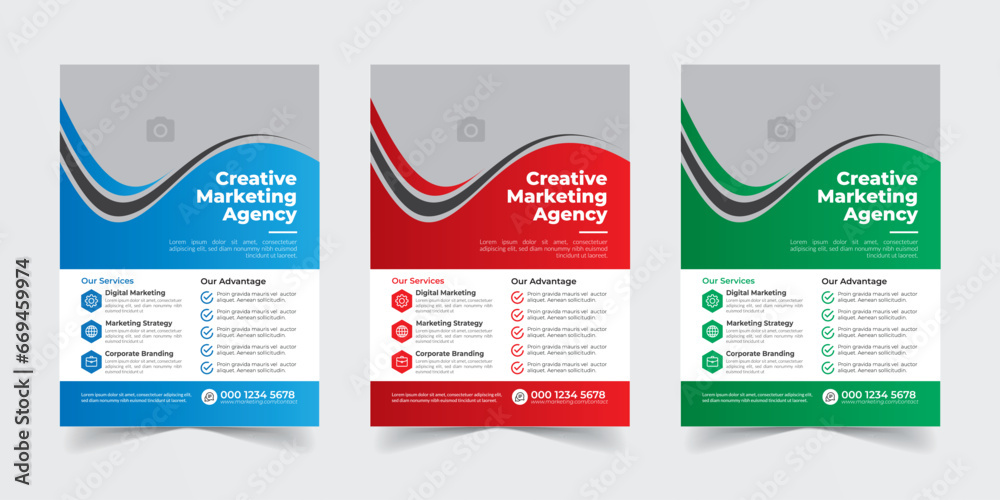 Flyer brochure cover design layout background, Corporate Business ...