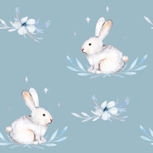 Seamless Rabbit ARt Background Free Stock Photo - Public Domain Pictures