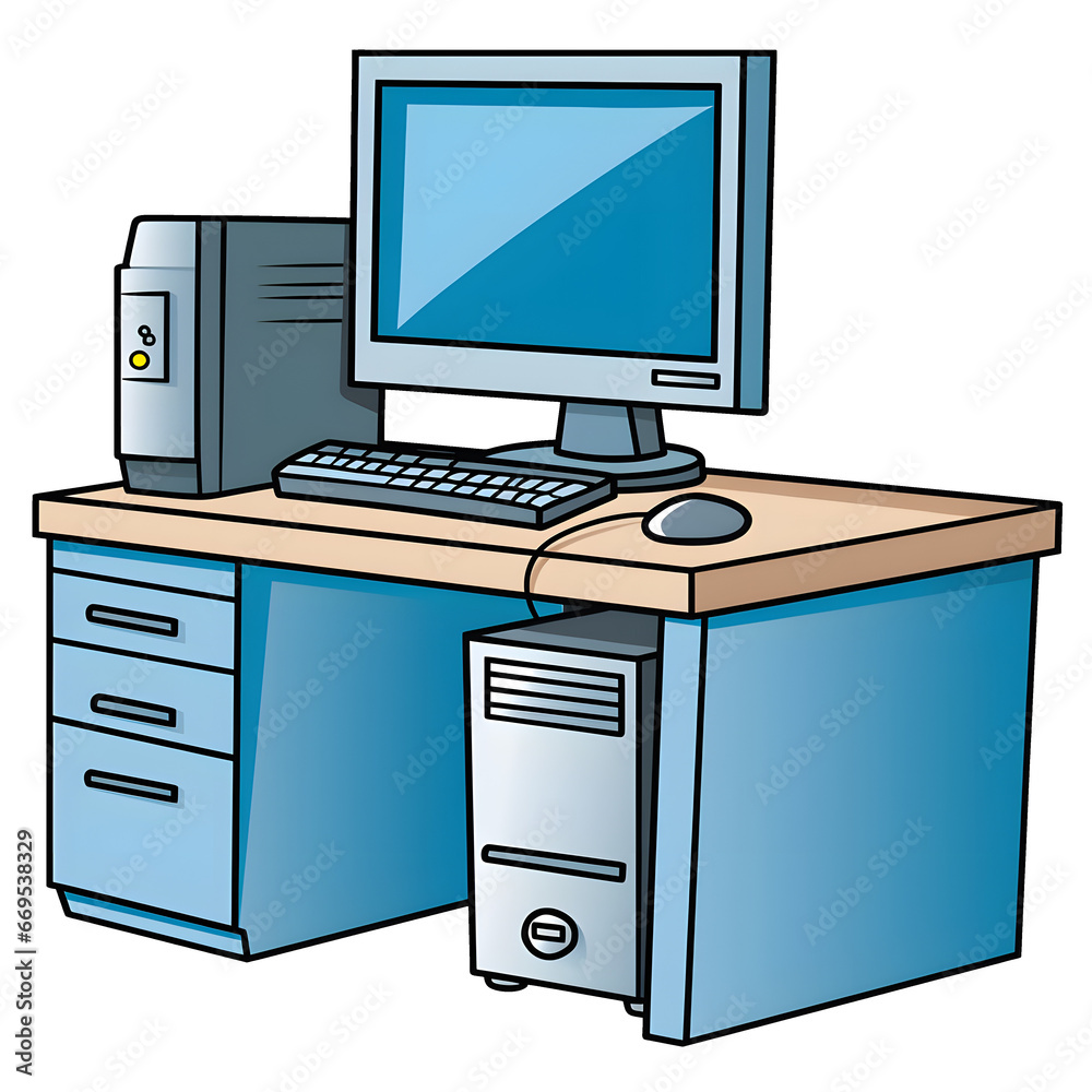 cartoon clipart of Desktop computer, device clipart, transparent ...