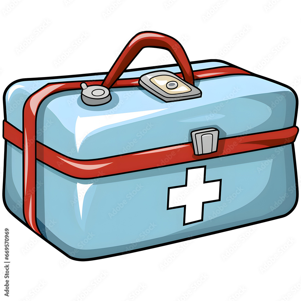 cartoon clipart of First aid kit, health clipart, ambulance clipart ...