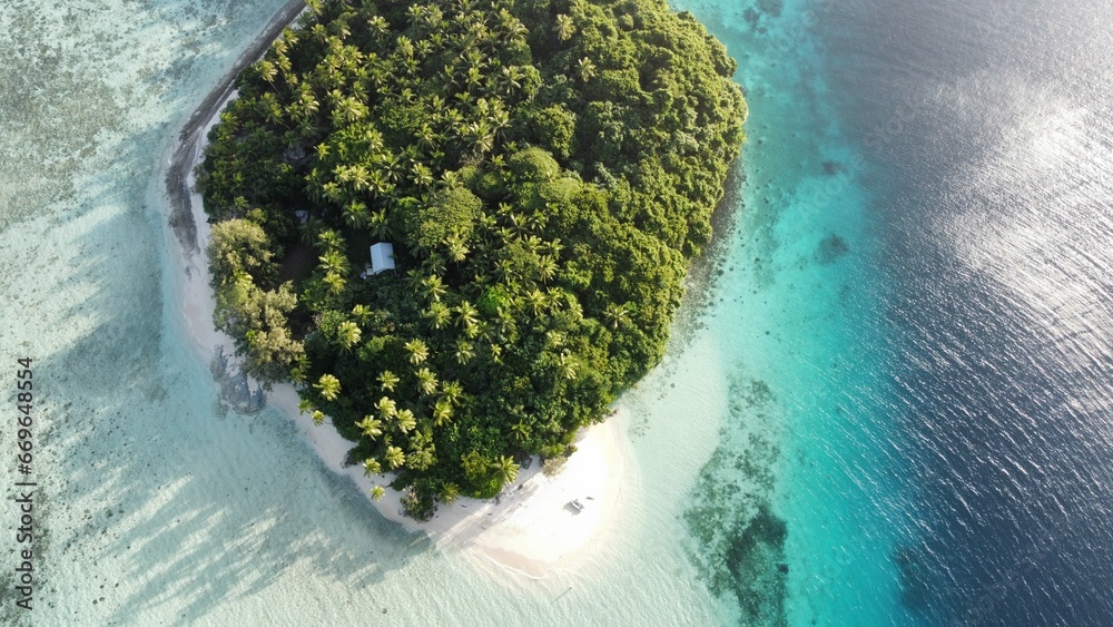 Aerial views of different islands in the Kingdom of Tonga Stock Photo ...