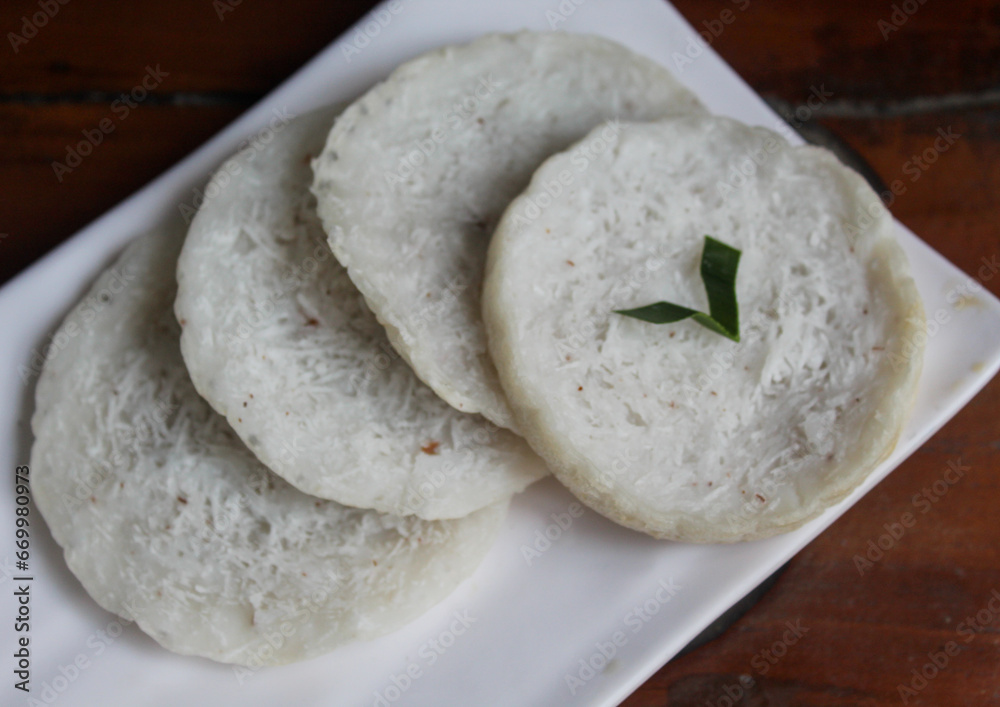 Serabi is a traditional snack originating from Indonesia, which is a ...