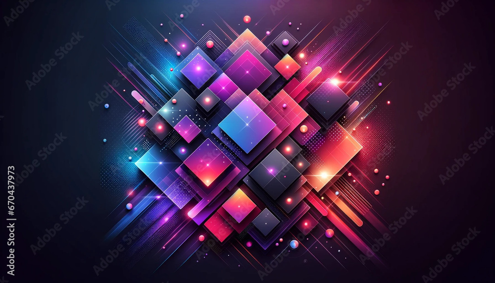 A high-resolution digital artwork displaying a seamless color ...