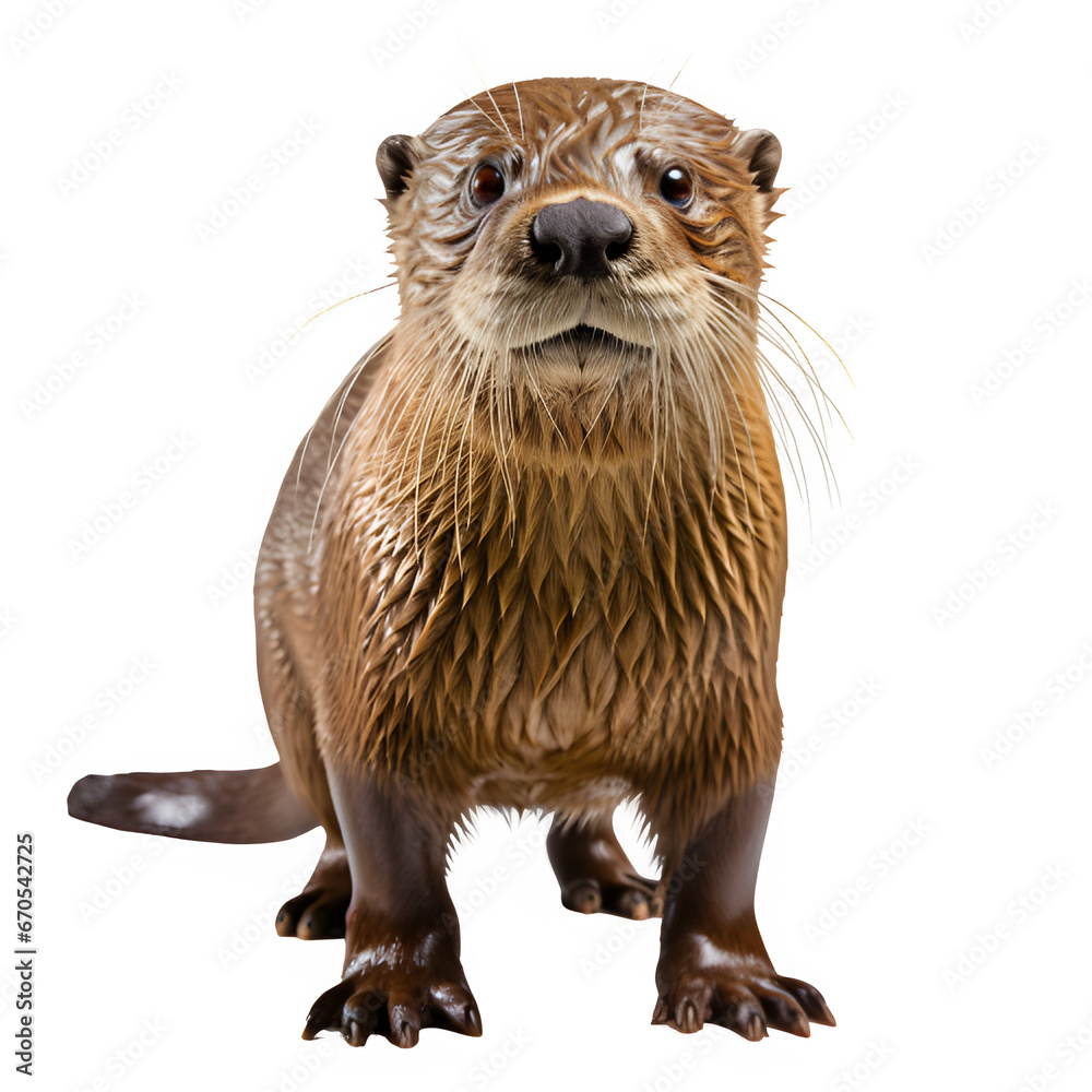 otter animal isolated on transparent background ,aquatic beaver png ...