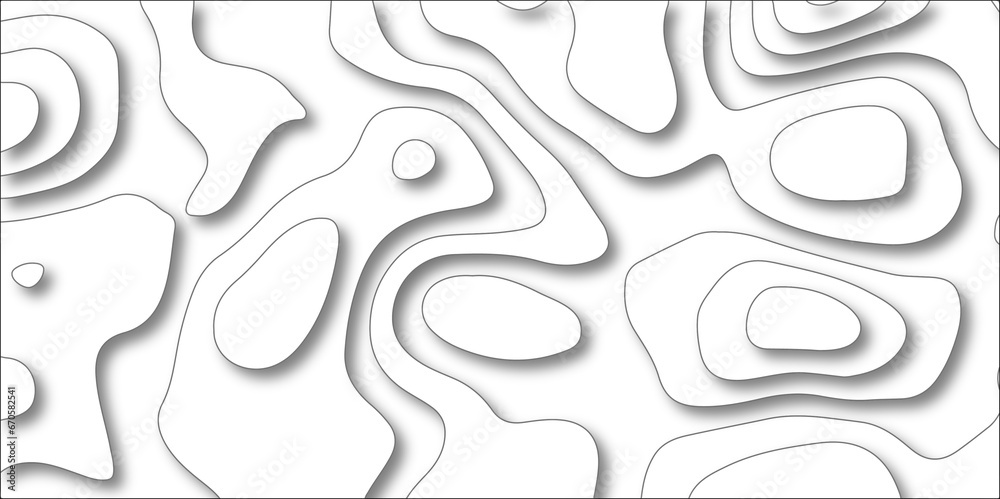 3D Contour map background. Vector geography scheme and terrain ...