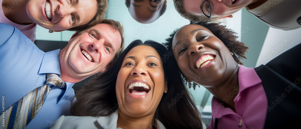 Ethnicity Diversity at Work. Happy Employees From Different Backgrounds ...