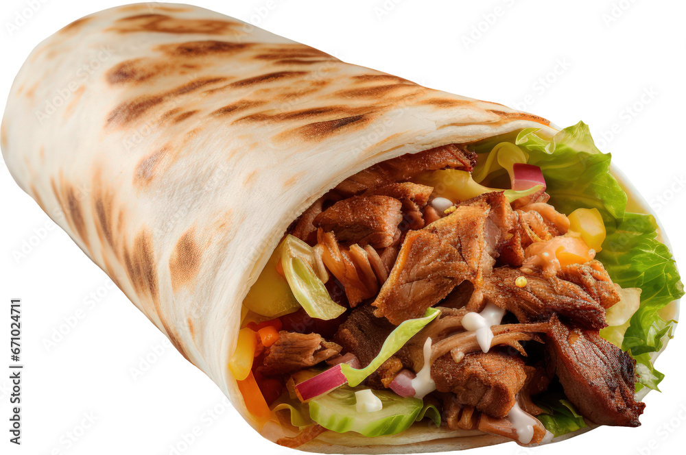 Shawarma transparent background PNG clipart Stock Photo | Adobe Stock