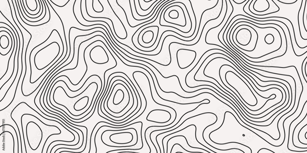 Natural printing illustrations of maps. Topographic map in contour line ...