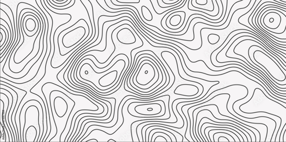 Natural printing illustrations of maps. Topographic map in contour line ...