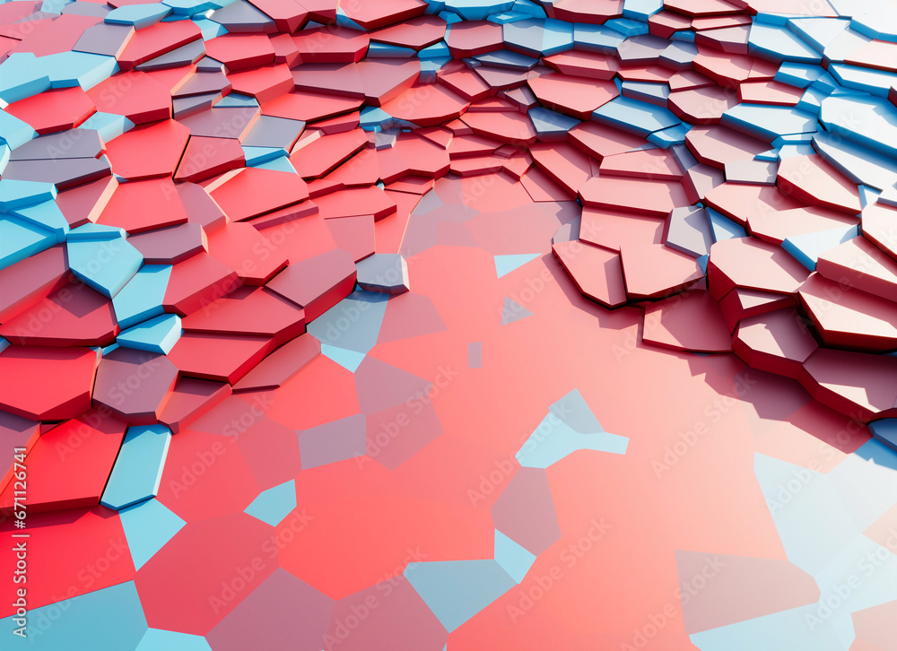 Voronoi fracture effect, floor, destroyed floor, cataclysm, asteroid ...