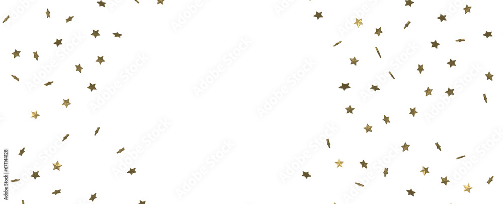 Celestial Downpour: Experience the Marvel of a 3D Gold Stars Rain Stock ...