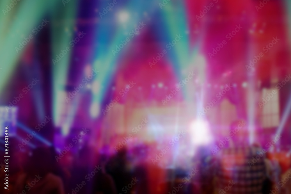 Blurred of Christian Congregation Worship God together in Big Church ...