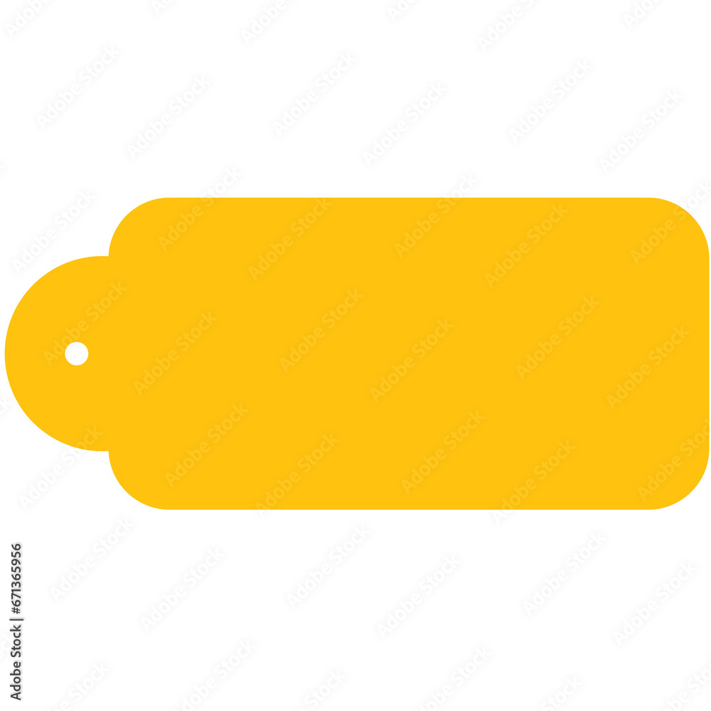 Digital png illustration of yellow tag on transparent background Stock ...