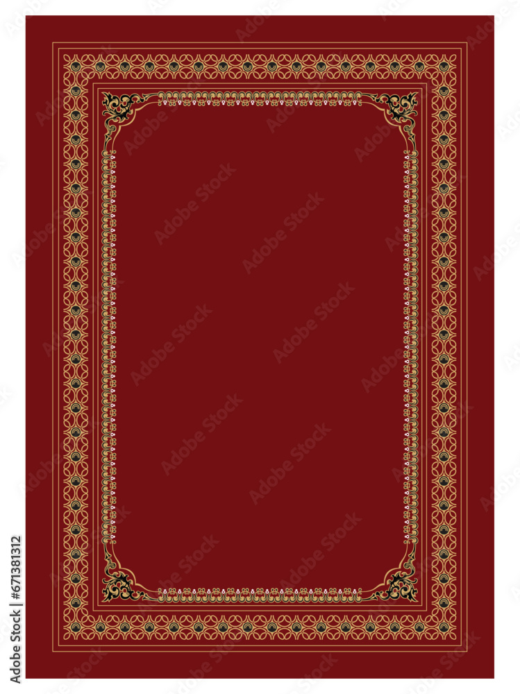arabic cover, islamic quran book cover, book cover design Stock Vector ...