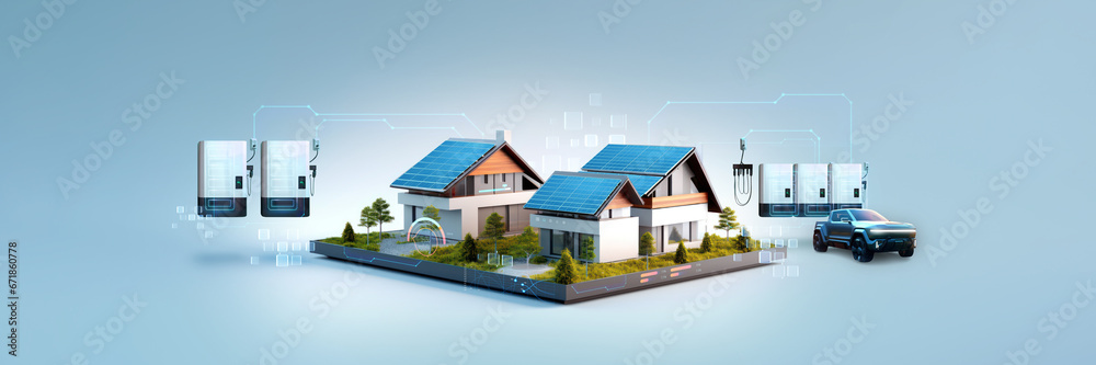 wide banner design of a infographic diagram for battery packs ...