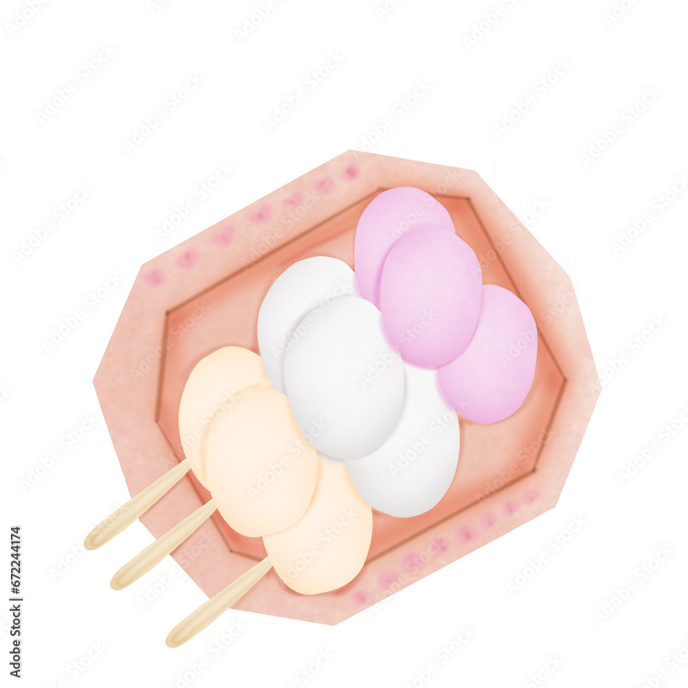 Dango is Japanese boiled flour. Made from rice flour mixed with urushi ...