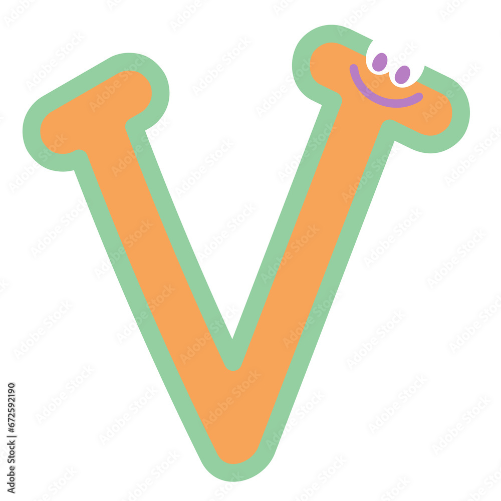 Cute A to Z alphabet design with happy face for brand logo, logo design ...