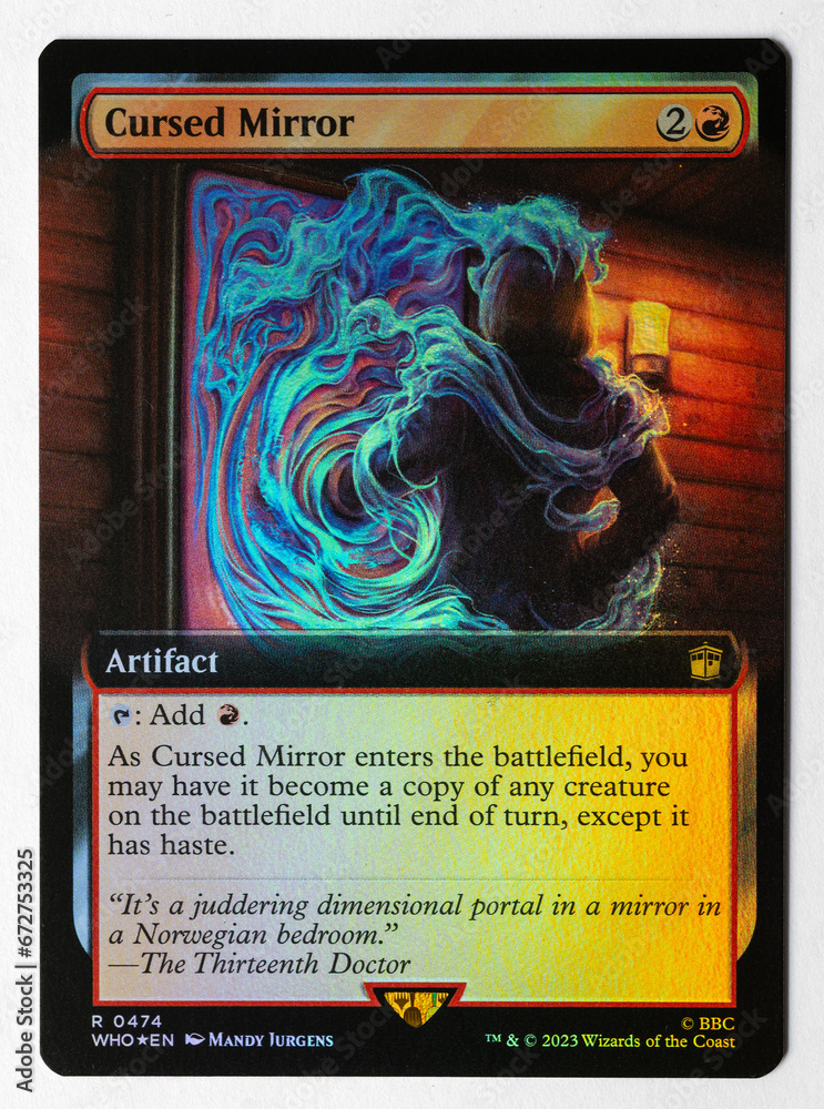 Hamburg, Germany - 10312023: detail photo of the english Magic The ...