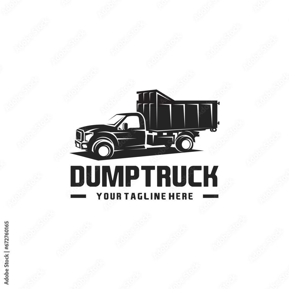 Dumpsters truck design logo - vector illustration, Dumpsters truck ...