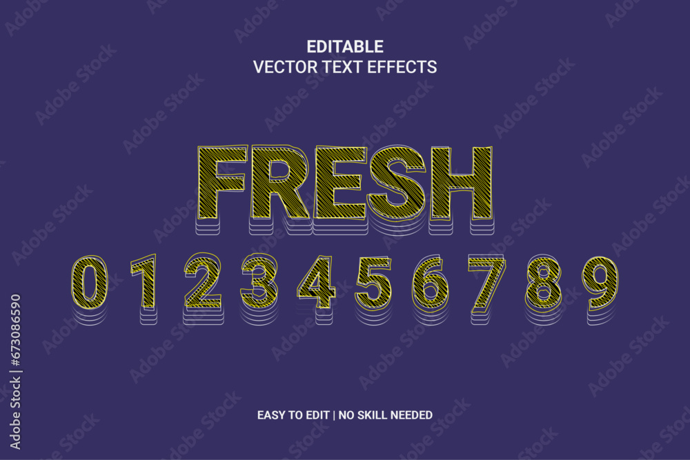 Editable Sketch Hand Drawn Text Effects, 3D, Neon, Sketch Premium ...