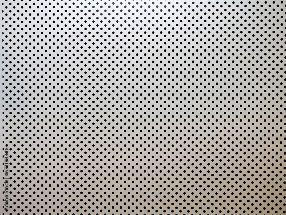 Perforated steel sheet. Industrial background. Sheet metal with ...
