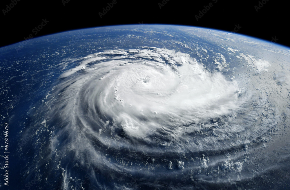 Super Typhoon, tropical storm, cyclone, hurricane, tornado, over ocean ...