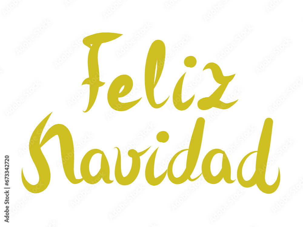 Ilustración de Stock Mensaje de Feliz Navidad en color dorado ...