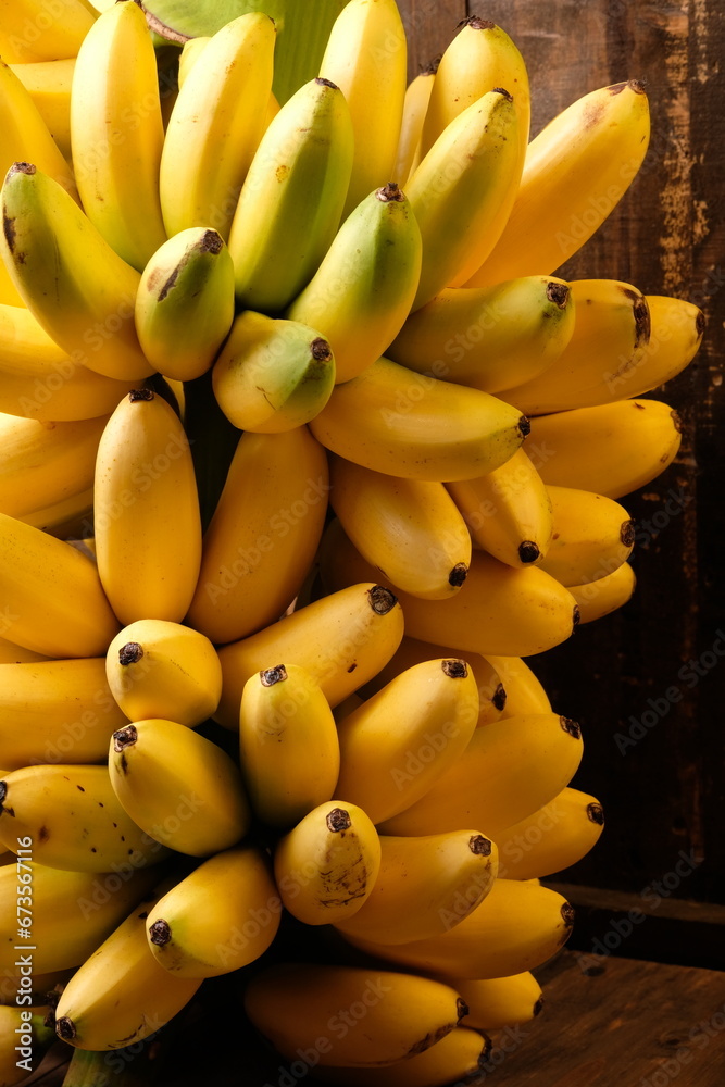 Lady Finger bananas are diploid cultivars of Musa acuminata. They are ...
