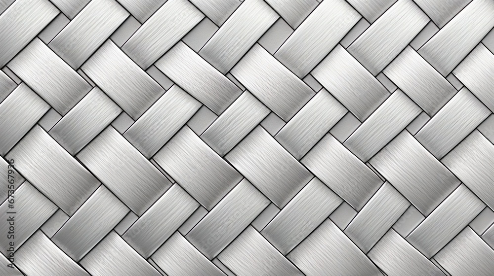 interwoven cris cross metal fabric texture seamless blank white ...