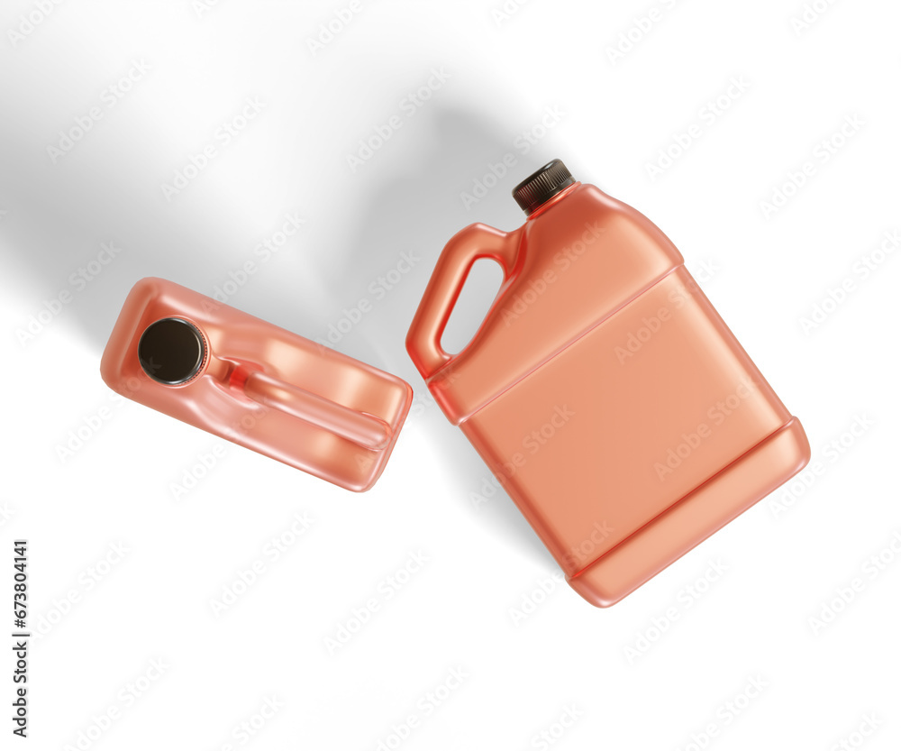 Jerrycan plastic packaging container realistic texture shiny or glossy ...
