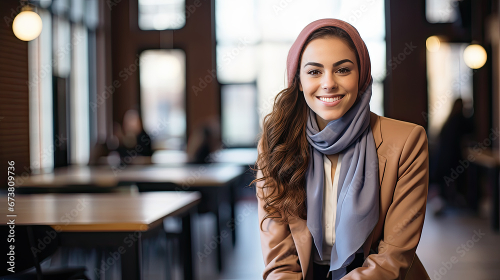 First day at college for a Middle Eastern Descent female student ...
