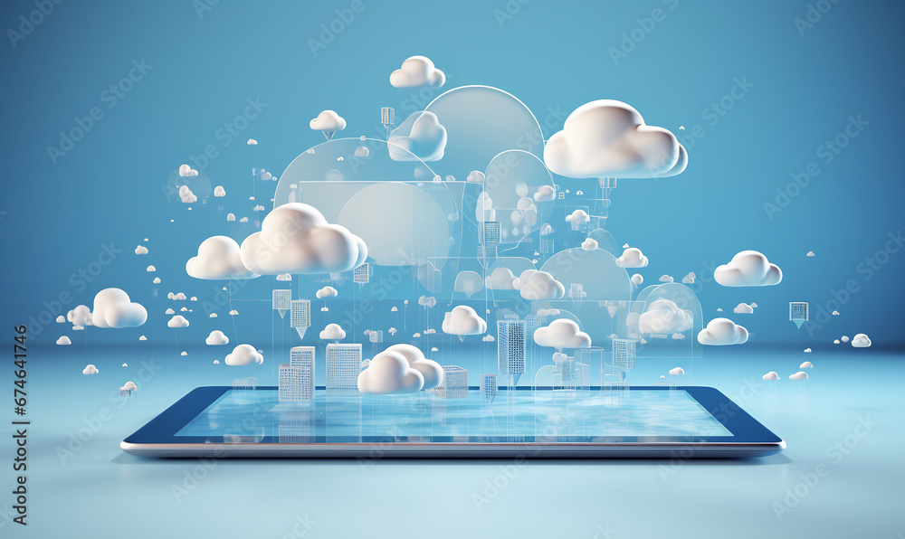 Ilustração cloud, server, technology, virtualization, scalability, data ... Ilustração cloud, server, technology, virtualization, scalability, data ...