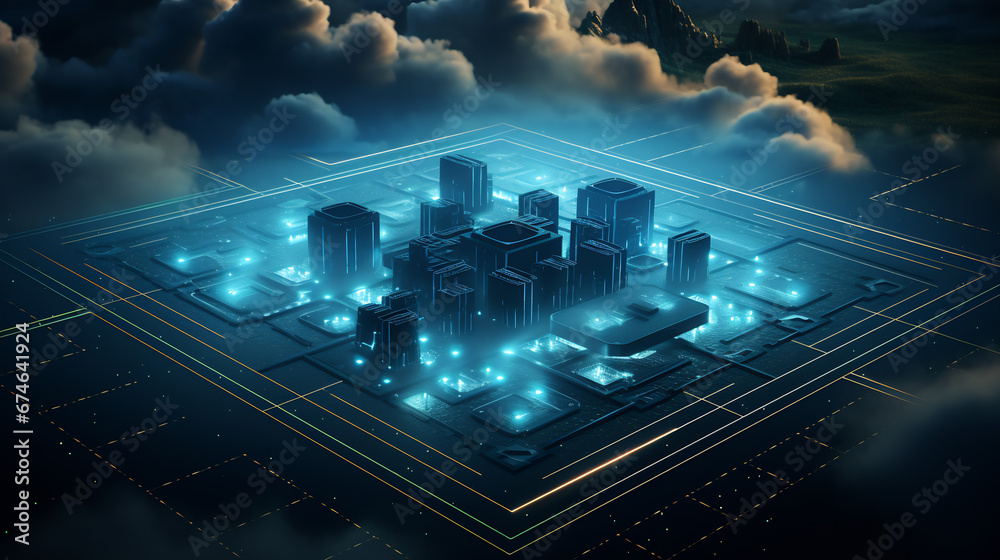Ilustração cloud, server, technology, virtualization, scalability, data ... Ilustração cloud, server, technology, virtualization, scalability, data ...