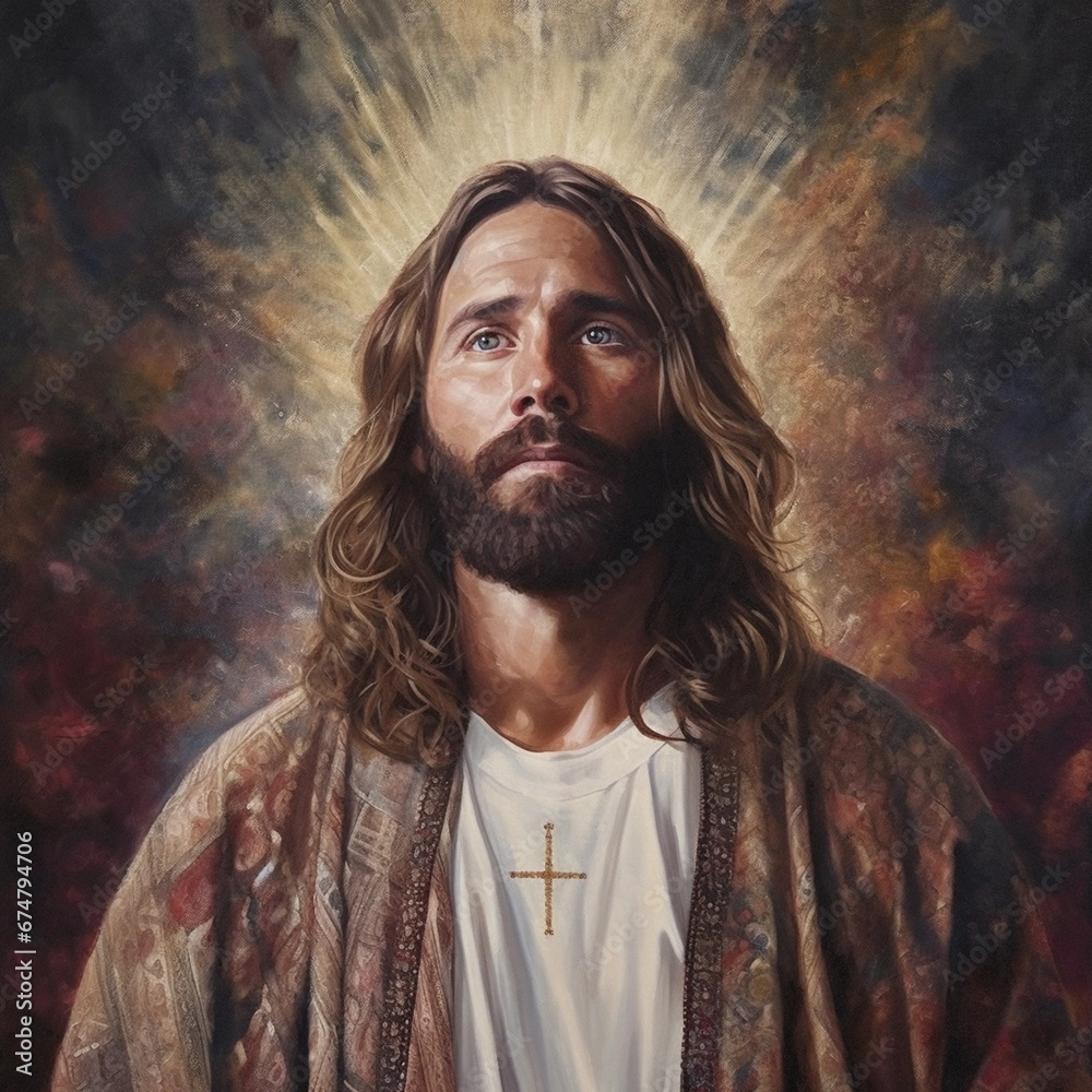 Image of Jesus of Nazareth, Christ or Jesus Christ, son of God, He is ...