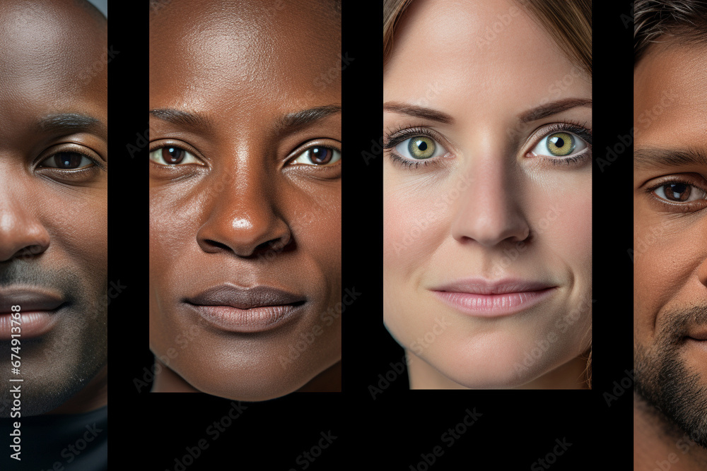 Hermosa diversidad de razas y etnias en el trabajo. Personas de ...