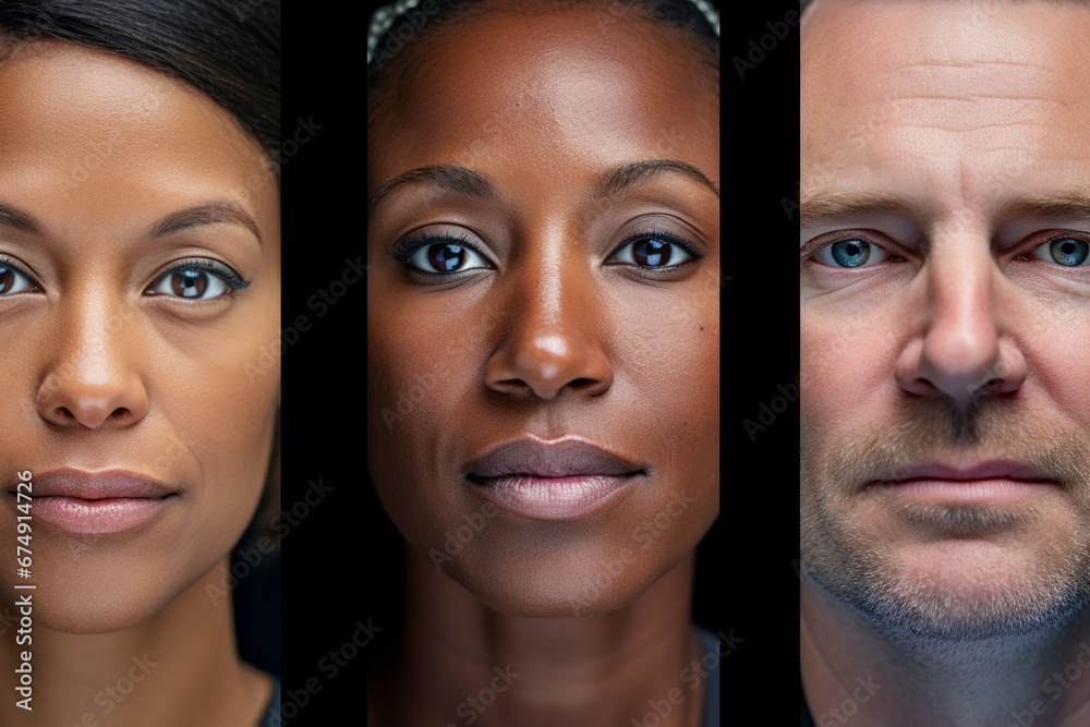 Hermosa diversidad de razas y etnias en el trabajo. Personas de ...