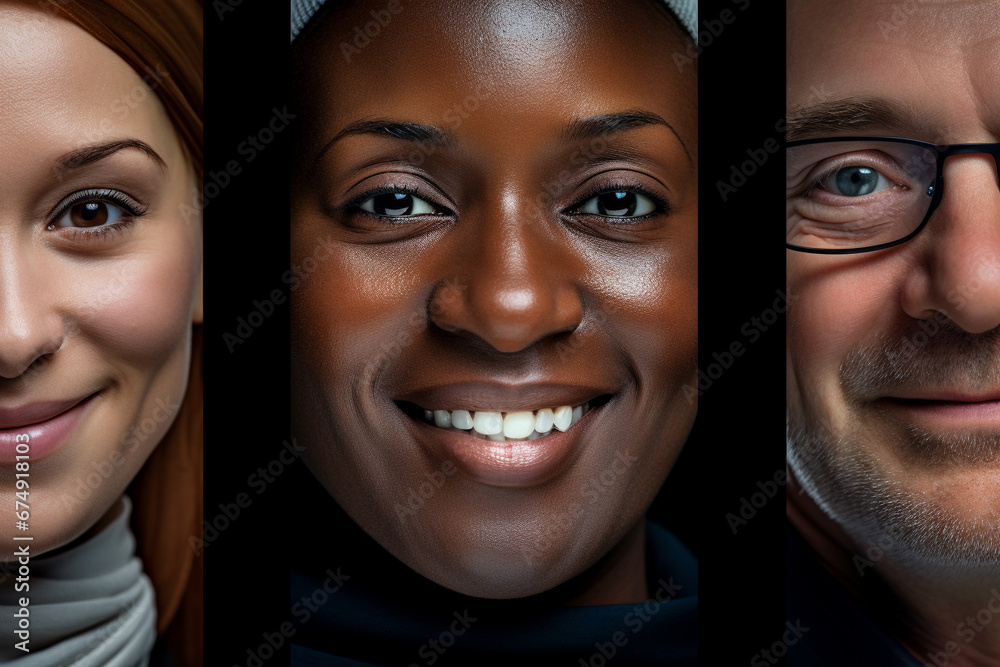 Stock-Illustration „Hermosa diversidad de razas y etnias en el trabajo ...