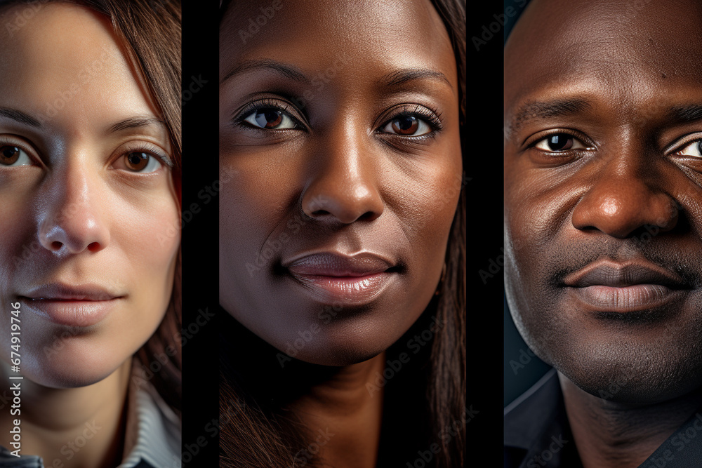 Hermosa diversidad de razas y etnias en el trabajo. Personas de ...