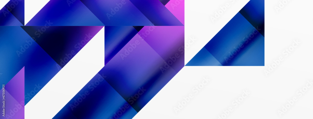 Captivating vector abstraction. Triangles interlock in mesmerizing ...