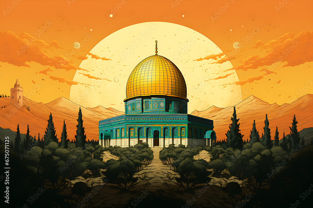 dome of the rock Jerusalem Israel old city omar mosque al aqsa al quds ...