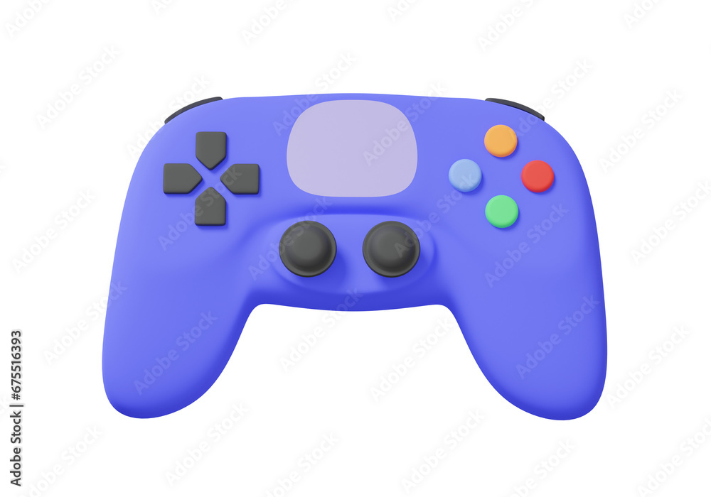 Purple game joystick controllers console icon. entertainment analog ...