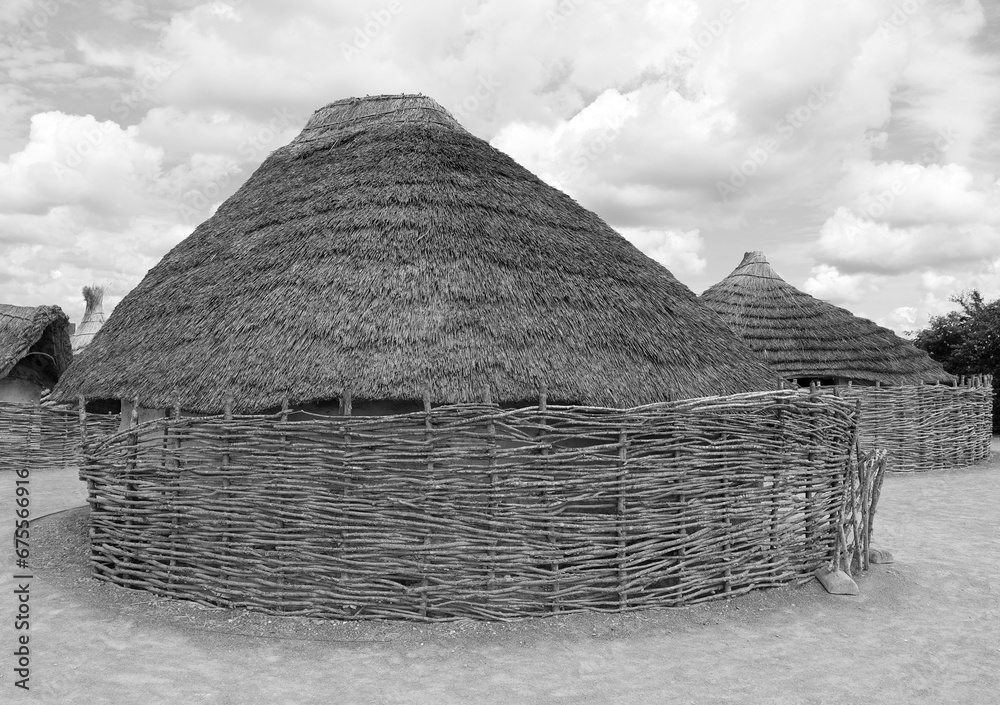 Neolithic houses. Stonehenge was built by the late Neolithic people ...