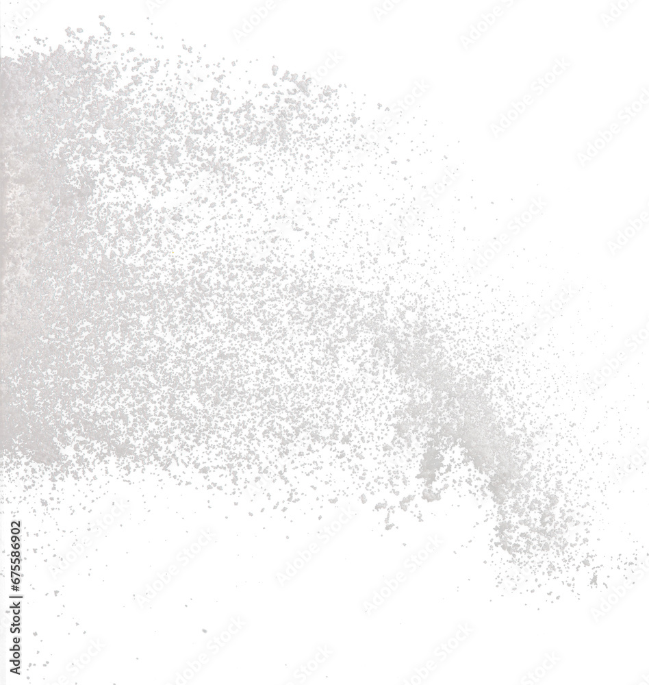 Photo image of throwing snow to hit wall ground and explode splash ...